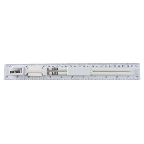 PROMODEPOT PENINSULA: SET DE REGLA CON ACCESORIOS BLANCO